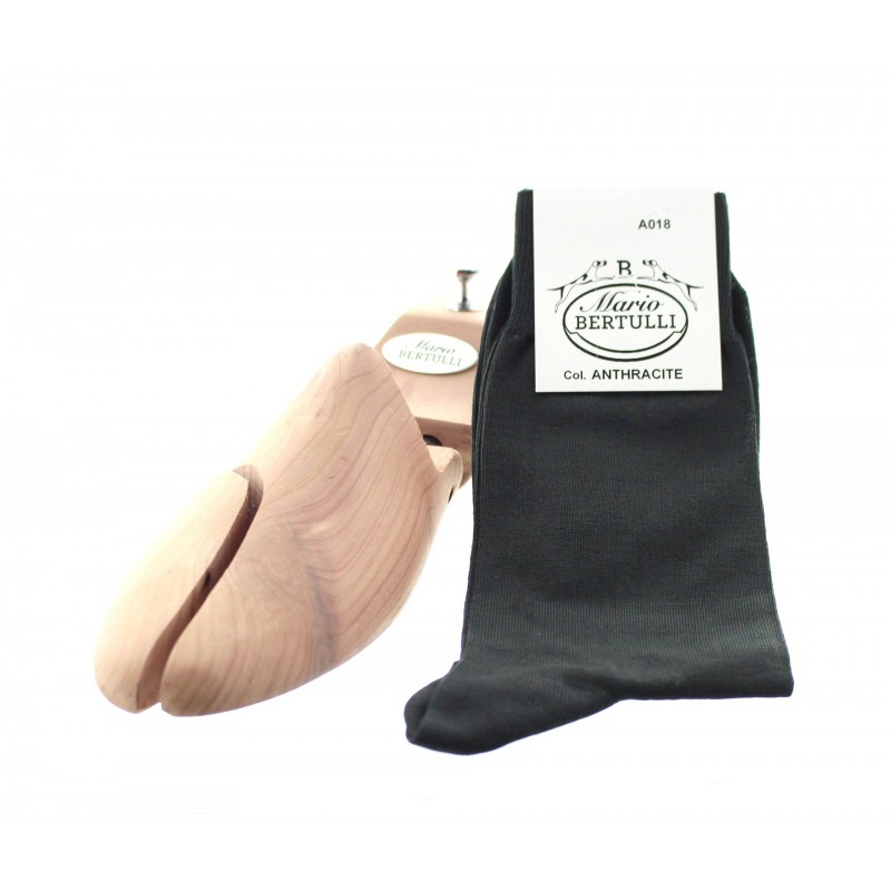 Anthracite Scottish lisle thread socks